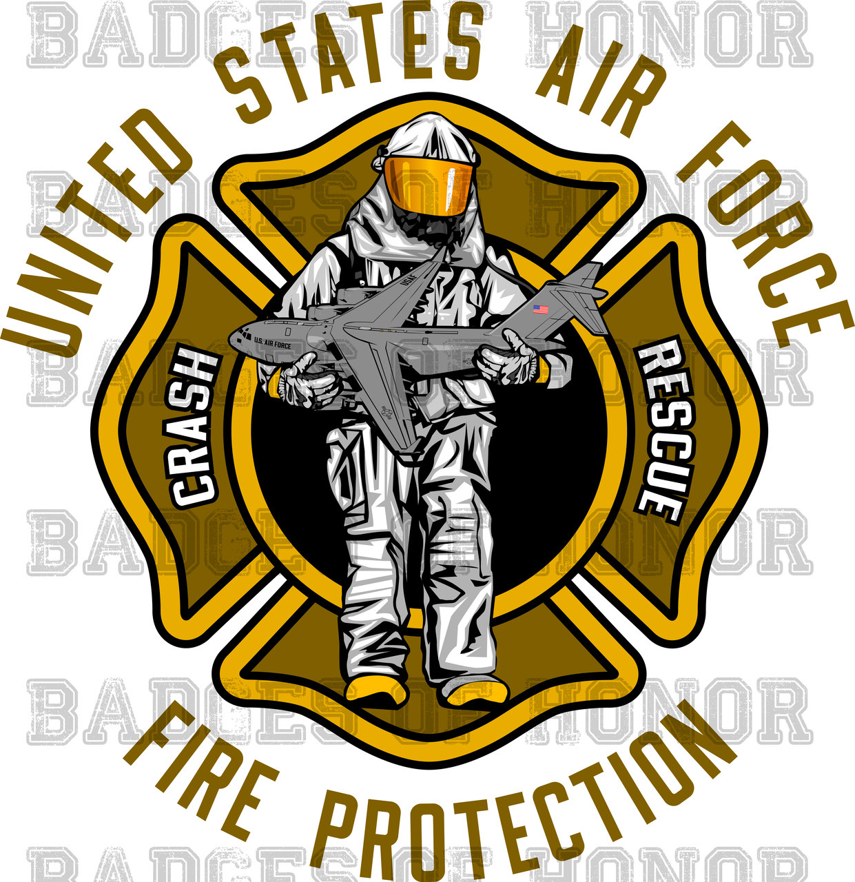 USAF Crash Firefighter Decal