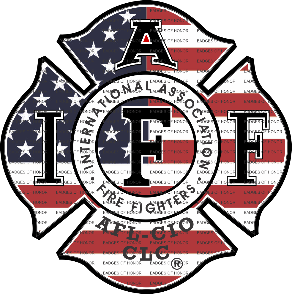 IAFF AMERICAN FLAG DECAL
