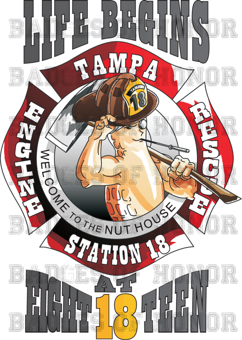 Tampa Fire Rescue Station 18 decal