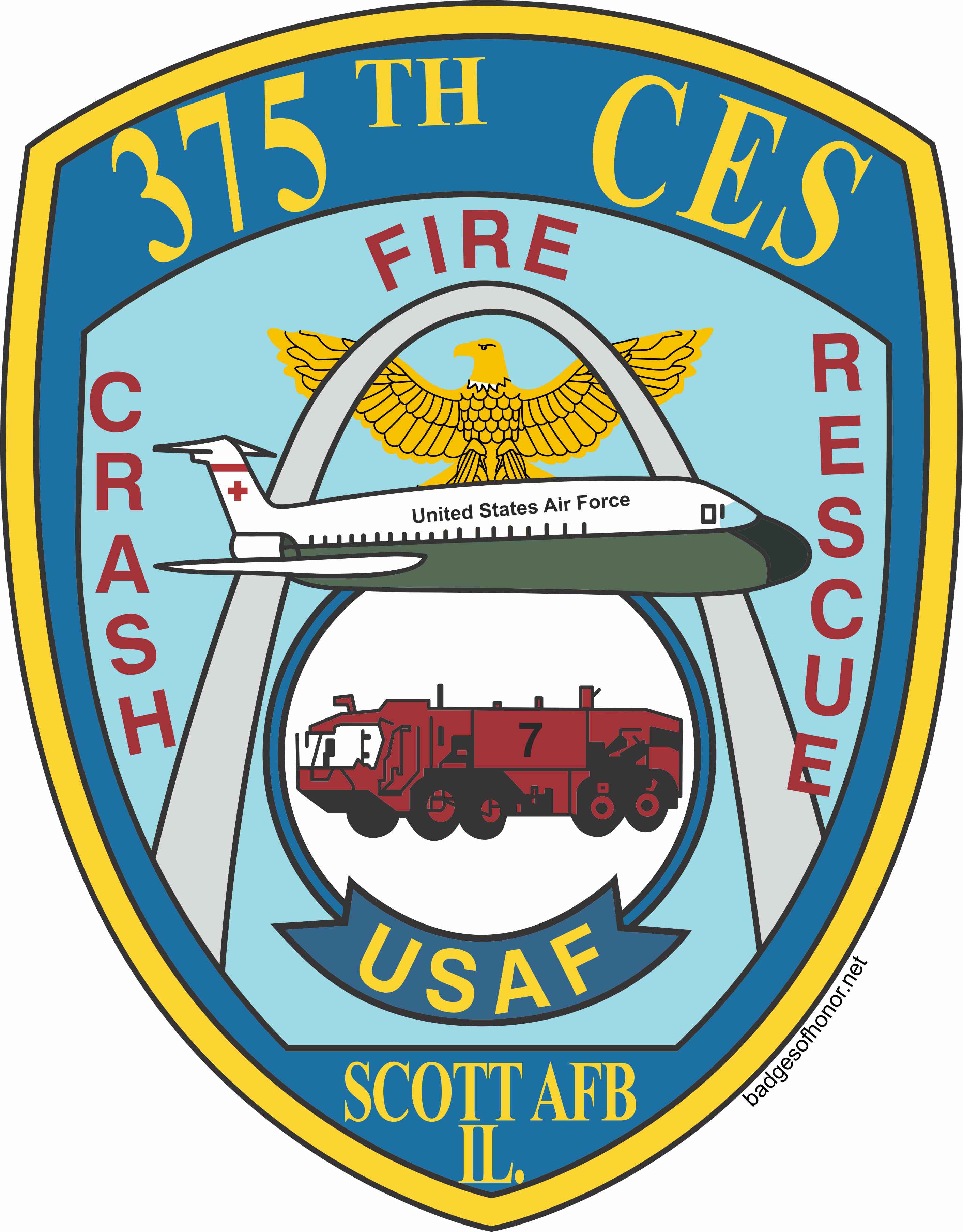Scott AFB Fire Department shirt