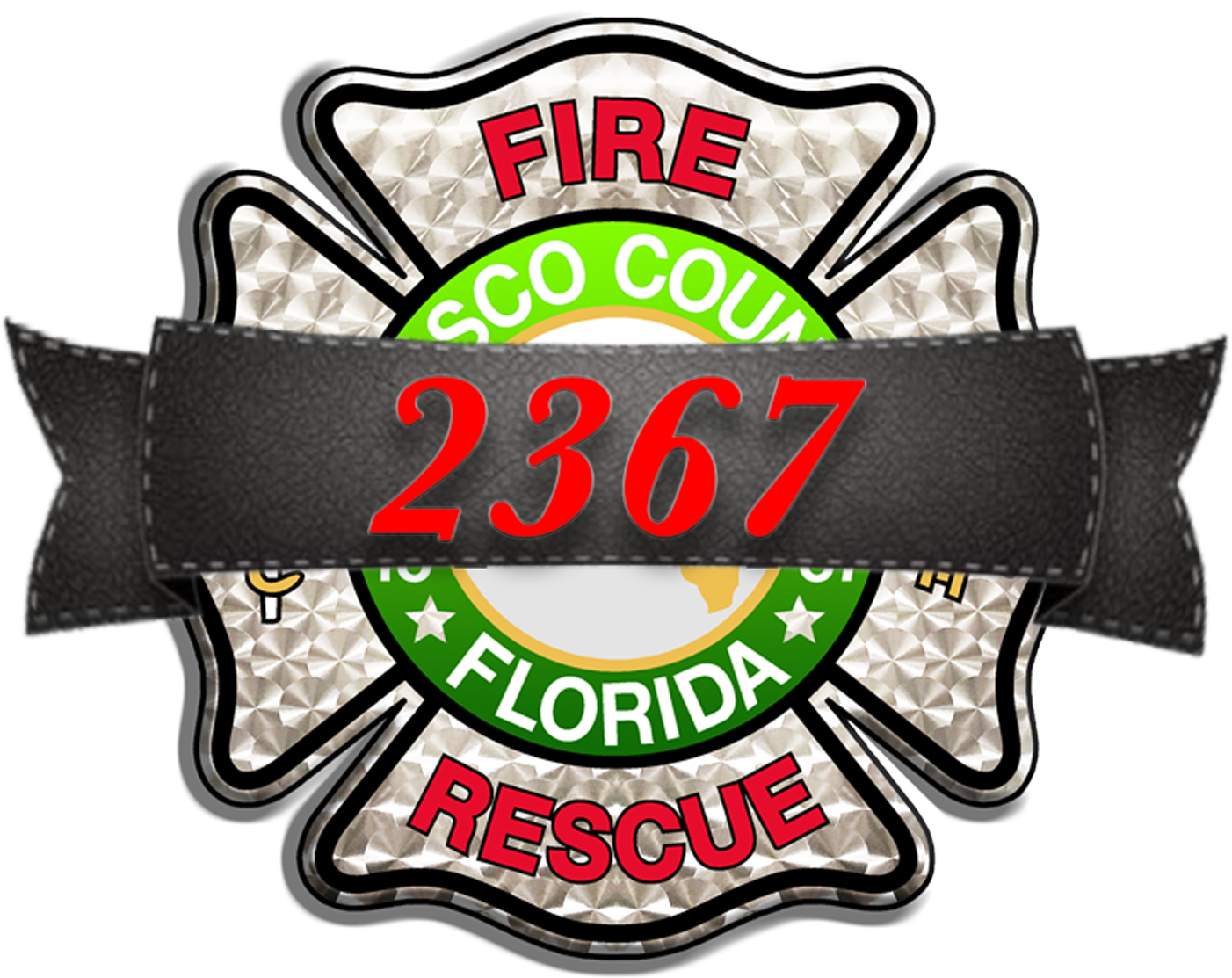 Pasco County Fire Rescue Memorial Decal