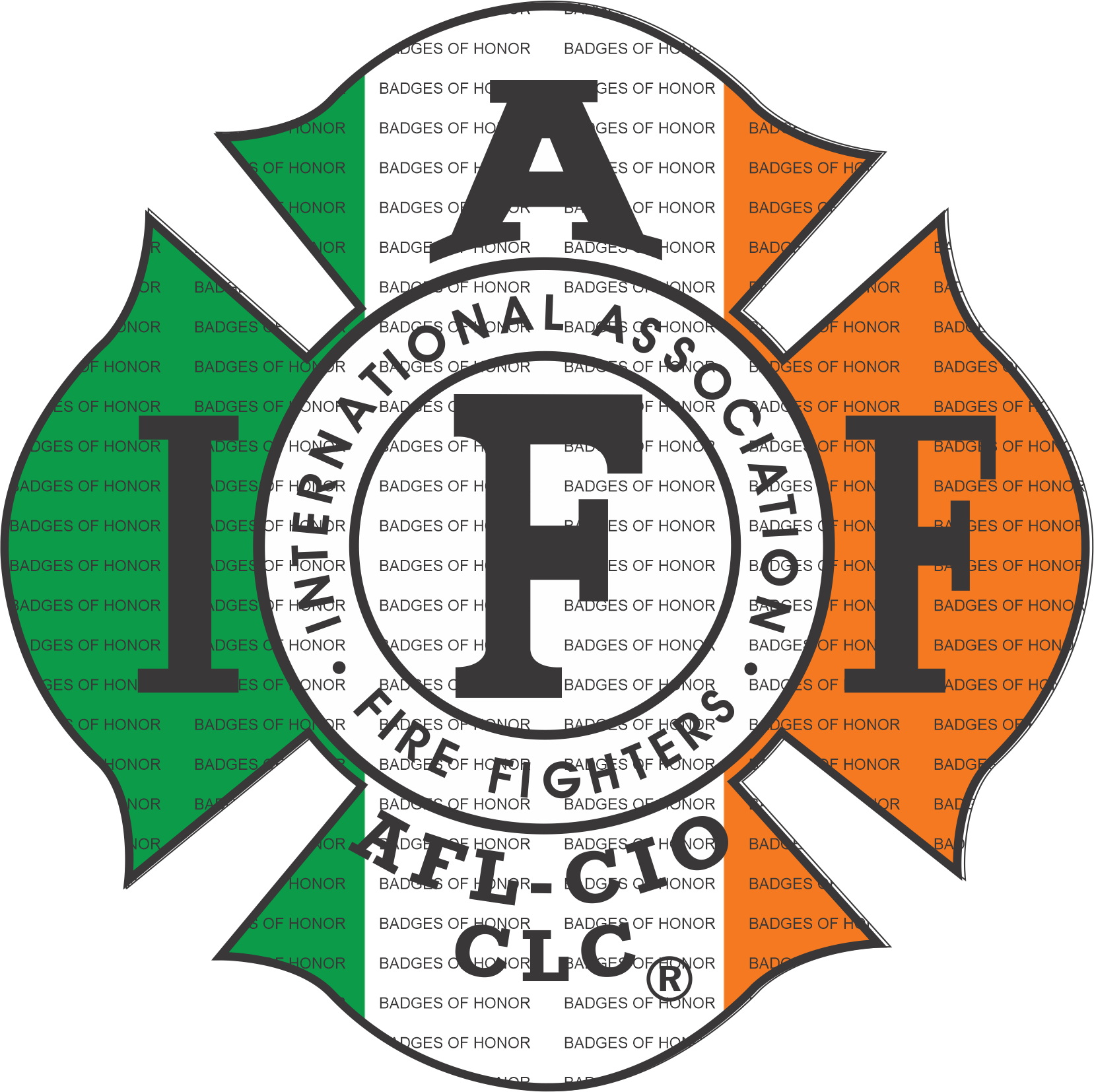 IAFF Irish Flag Decal 4 inch