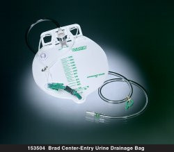 Urinary Drain Bag Bard® Anti-Reflux Valve Sterile Vinyl