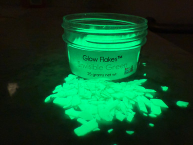 Glow Flakes™ - Invisible Green (Glow in the Dark™ Flakes)