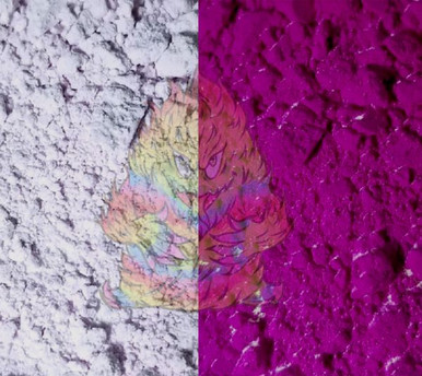 SolarColorDust® - White to Plum - Sunlight Sensitive - SolarColorDust.com