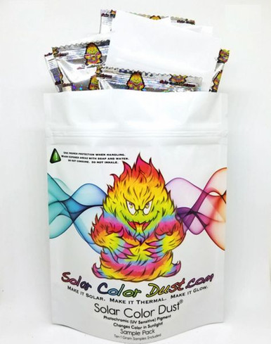 SolarColorDust® - Sample Pack - UV & Sunlight Activated