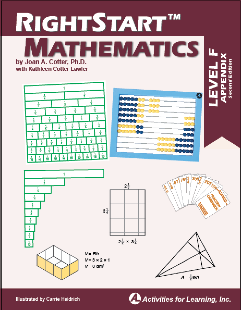 RightStart™ Mathematics Level F Appendix Pages Second Edition ...