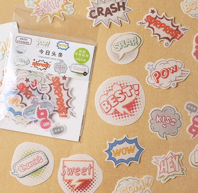 Comic Book Sticker Pack | 6921345239754 - Yu Yo The Artists' Place Inc.