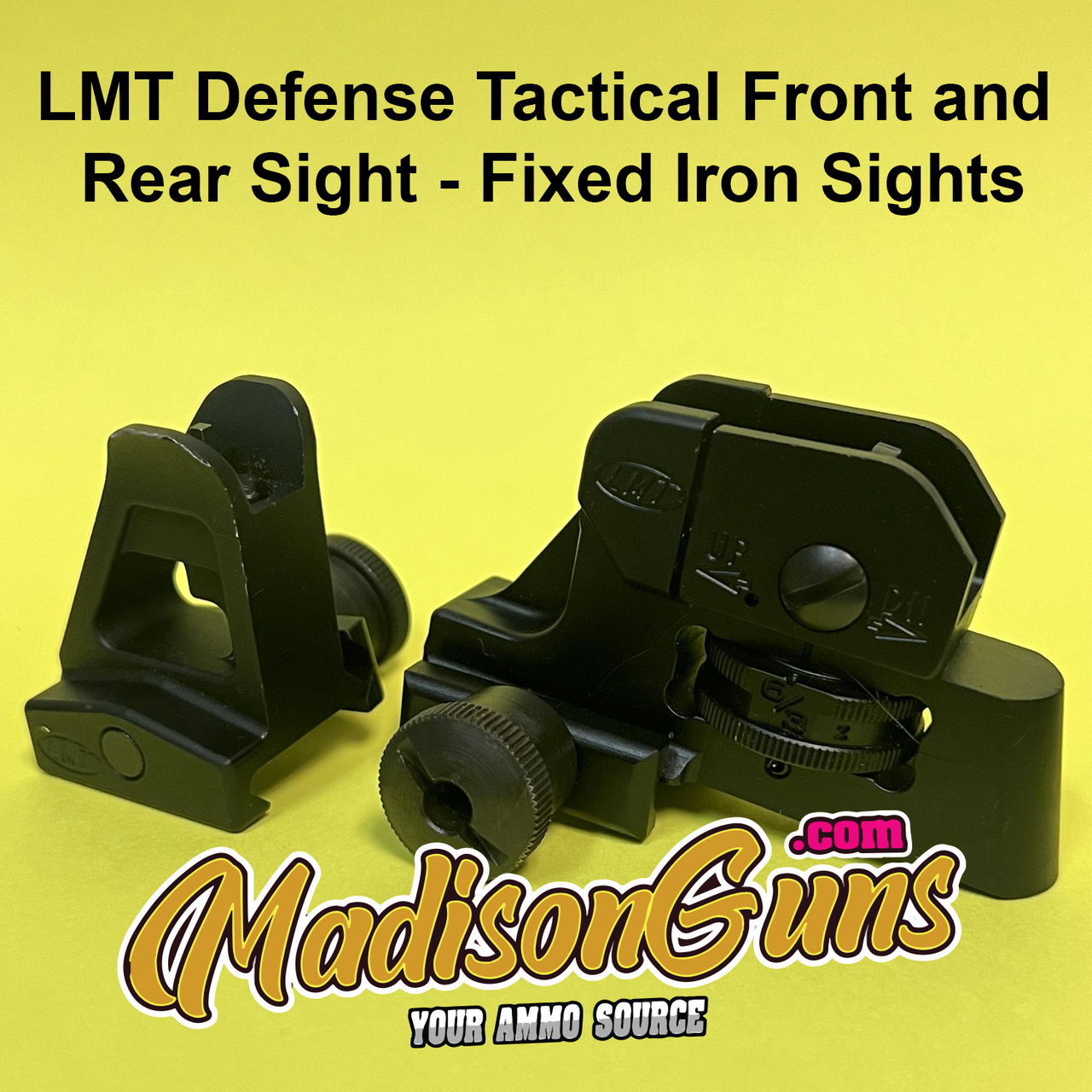 LMT Defense Tactical Front and Rear Sight - Fixed Iron Sights - RARE