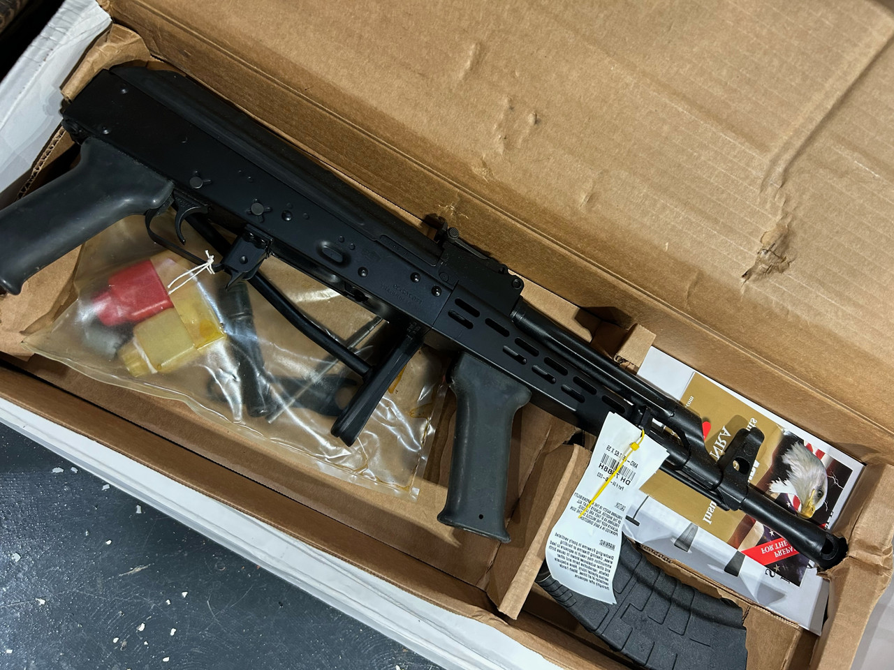 NOS Hungarian FEG AMD-65 Rare AK-47 7.62x39 Wire Stock Paratrooper ...