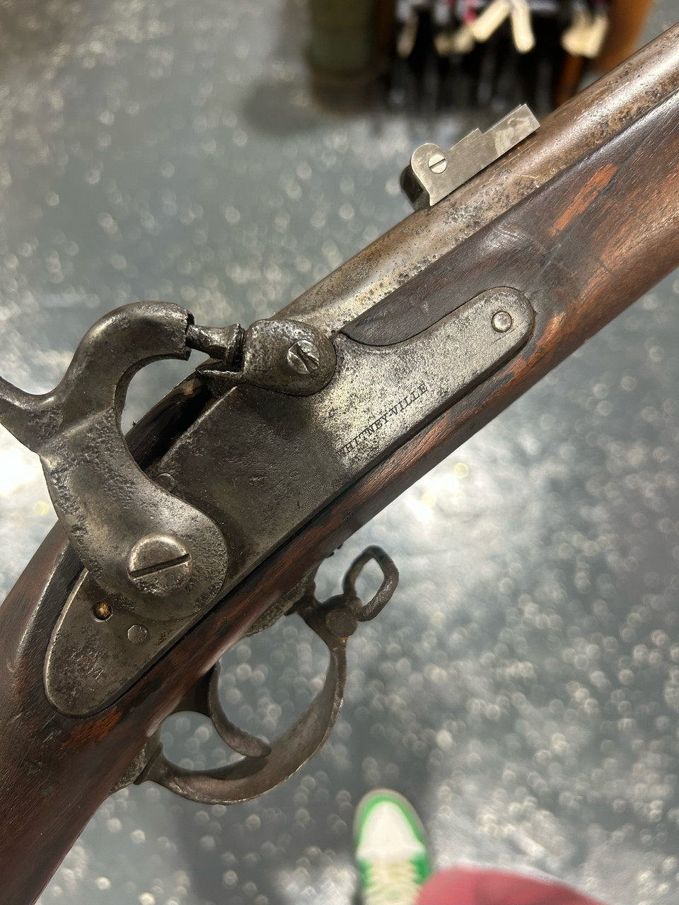 Rare Antique U.S Musket Whitneyville U.S Property Marked Rifle ...