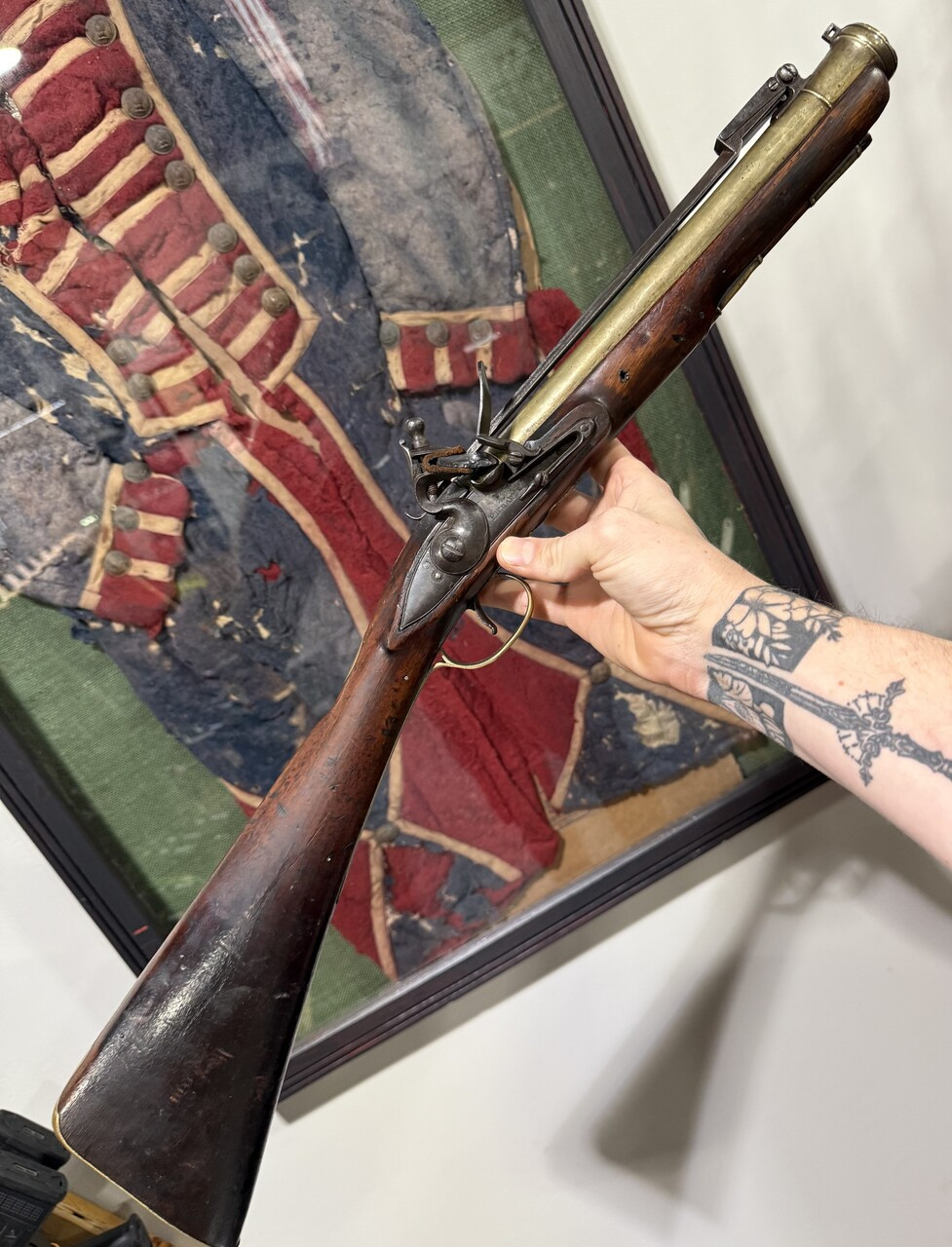 Rare Mid 1700's London Marked British Blunderbuss - Brass Barrel