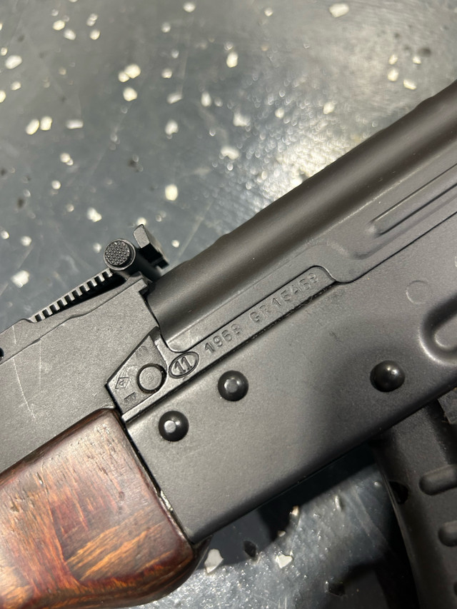 Polish Circle 11 AK-47 7.62x39 With Bakelite Bayonet Bulgarian Circle ...