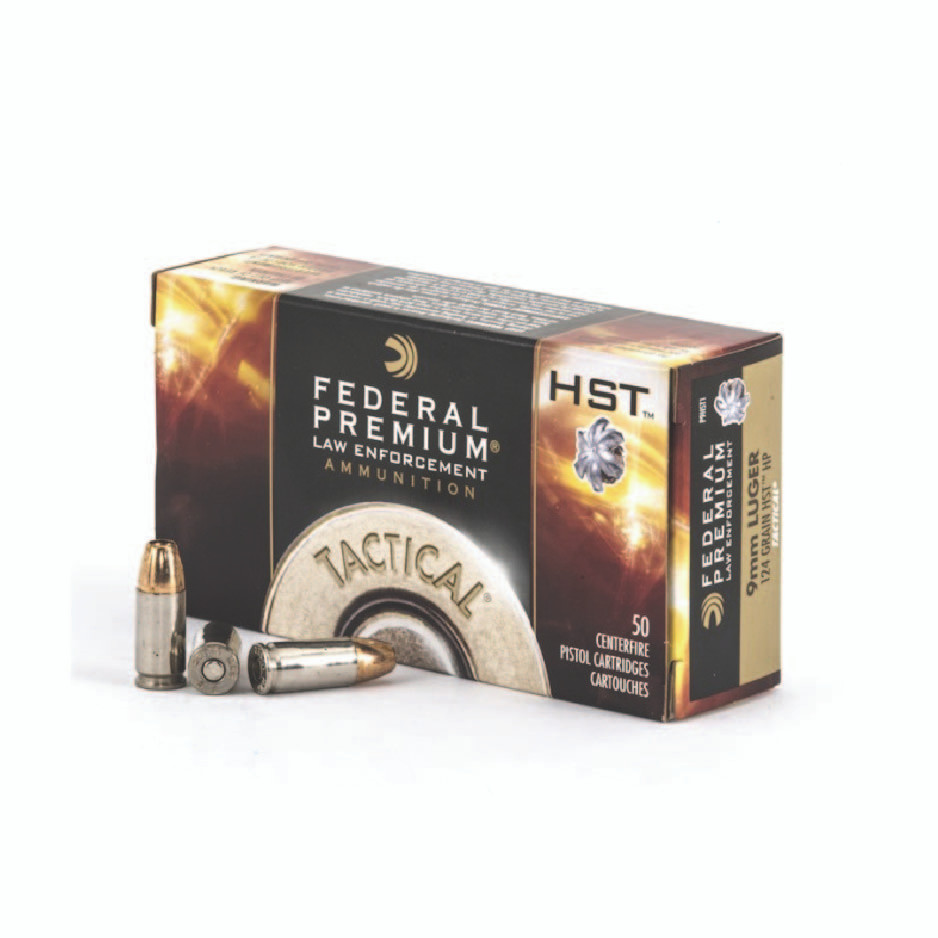 Federal P9HST1 Premium Personal Defense 9mm Luger 124 gr HST Jacketed ...