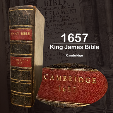 Beautifully rebound Quarto size 1608 Geneva Bible