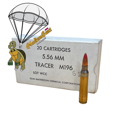Lake City 5.56mm NATO 64gr Orange Tip "Long Burn" M856 Tracer - 30rds ...