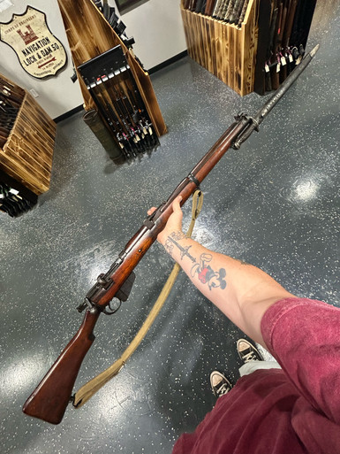 USED British Enfield 1918 303 Bolt Action WWI WWII Surplus With Bayonet ...