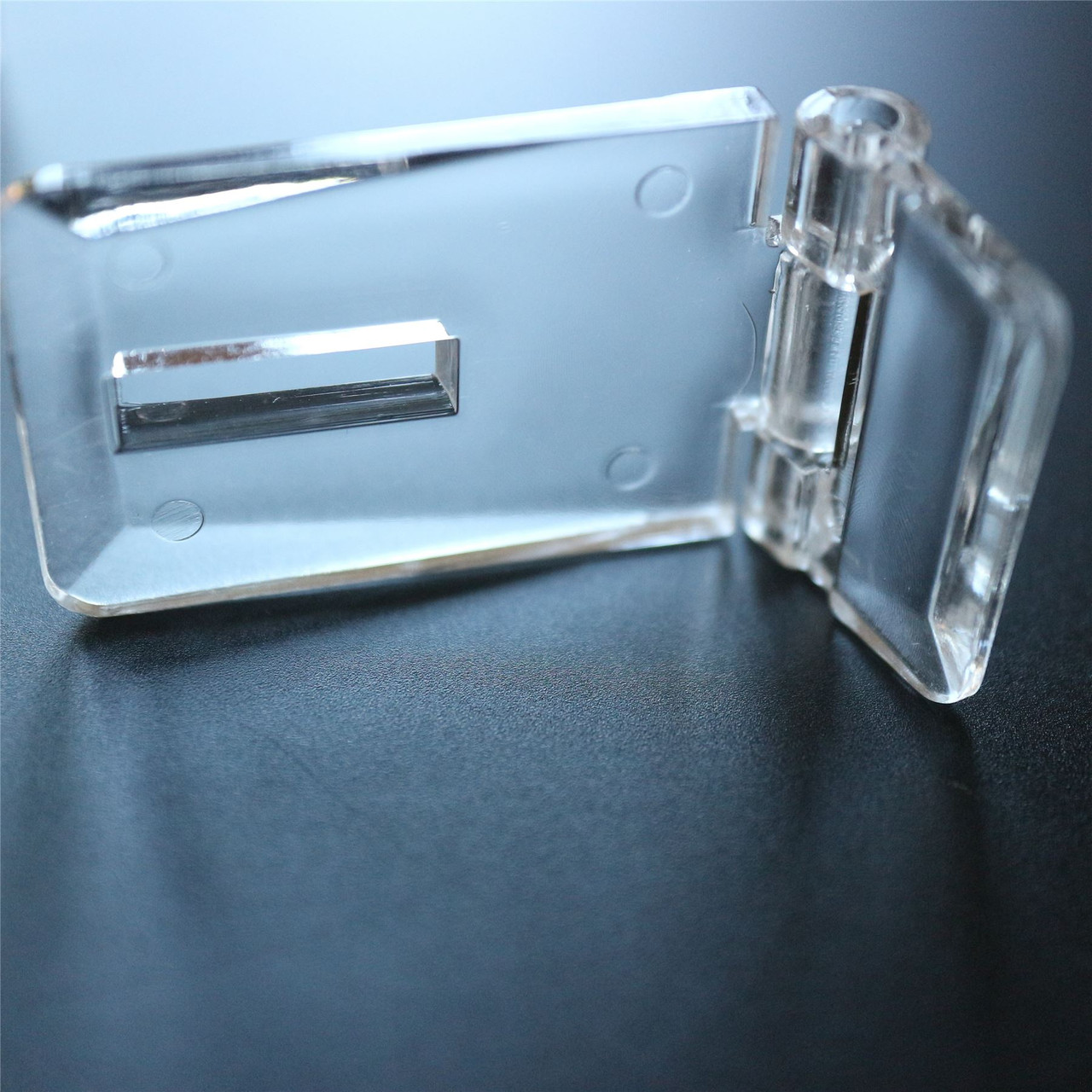 3 x Clear Acrylic Plastic Hasp & Staple 45mm