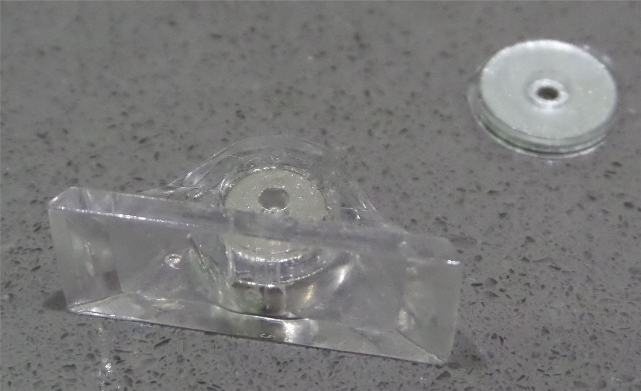 Small Magnetic Catch Latch 2 Pieces Clear Acrylic Plastic Perspex ...