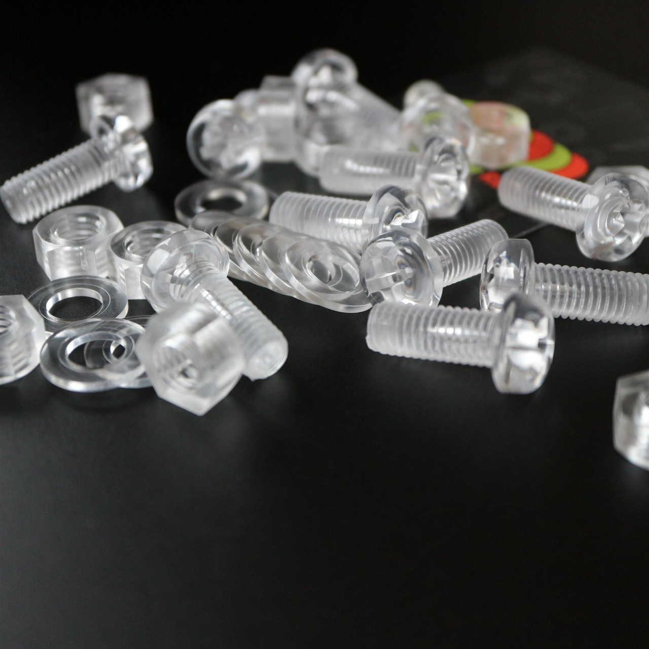 10x Transparent Clear Plastic Acrylic M8 x 20mm Nuts & Bolts, Acrylic ...