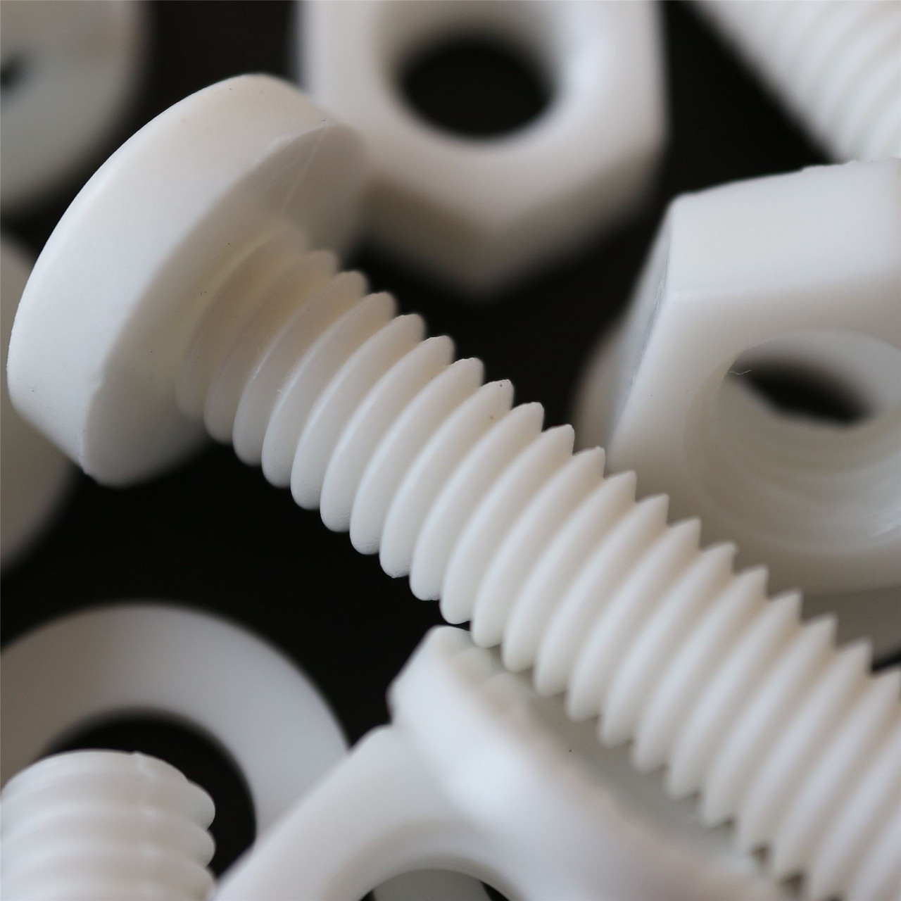 20 x White Philips Pan Head Screws Polypropylene (PP) Plastic Nuts and ...