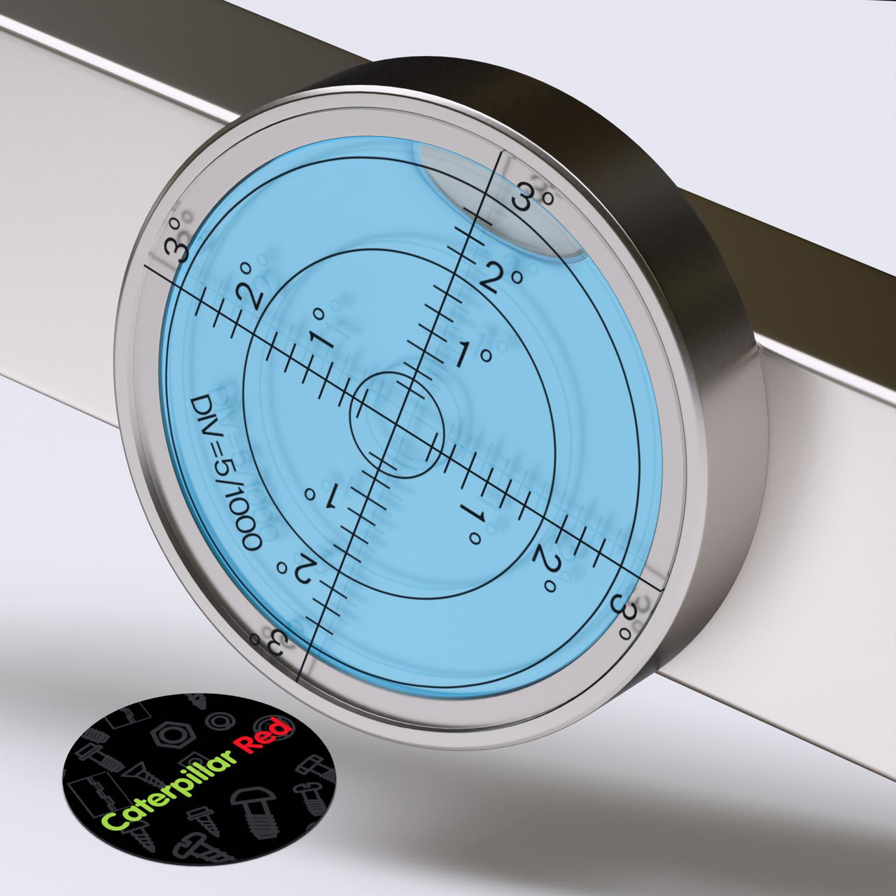 Magnetic Metal Spirit Level 60 mm, Blue/Silver