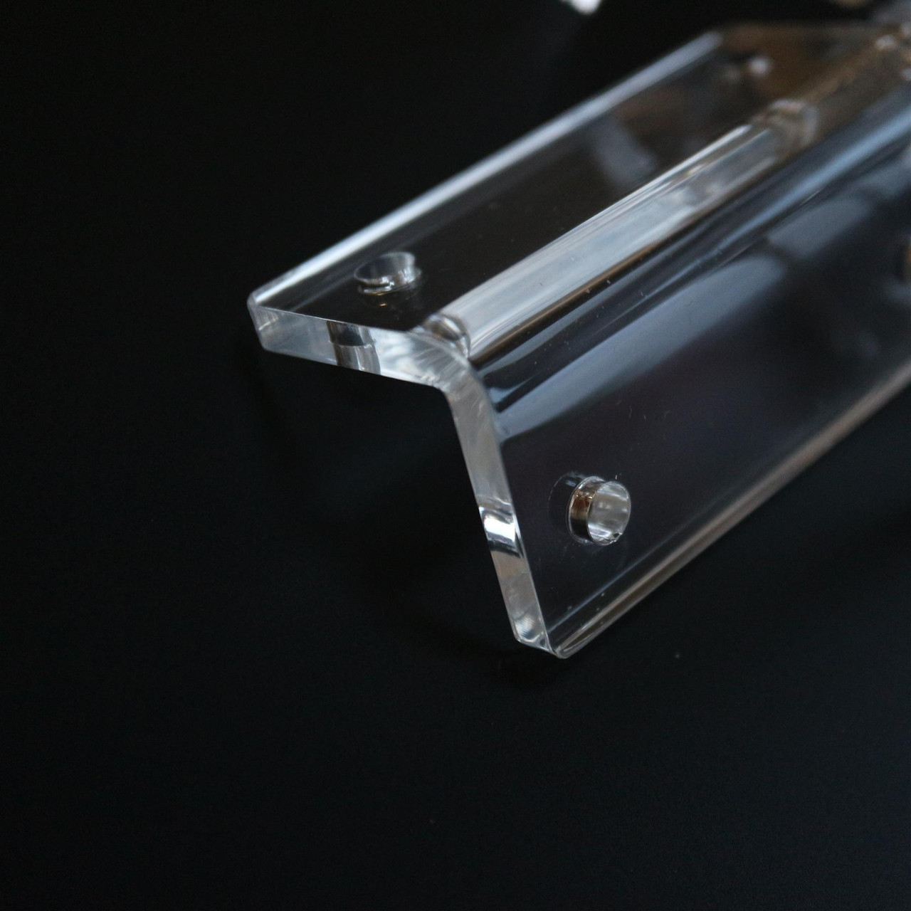 4x v2, 5mm thickness, Angled L Brackets, Polished Clear Acrylic + 20x ...