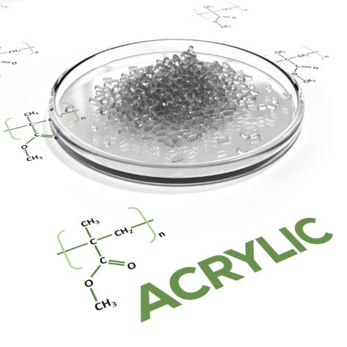 Acrylic PMMA: Optical Clarity and Mechanical Properties - Caterpillar Red