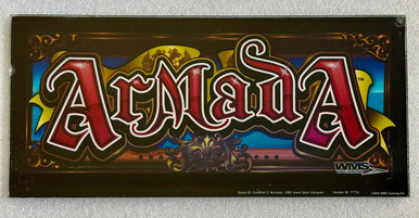WMS Armada Lower Marquee glass - Casino Network Inc