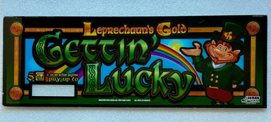 WMS Getting Lucky Slant Top glass - Casino Network Inc