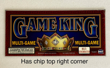 IGT Game King Poker 19 Inch Chop Top Glass Blue - Casino Network Inc