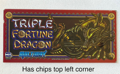 IGT Triple Fortune Dragon 19 Inch Chop Top Glass - Casino Network Inc