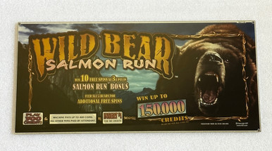 IGT Wild Bear Salmon Run 19 Inch Chop Top Glass - Casino Network Inc