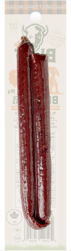 Buff Bison Snack Sticks - Original Twin Pack - No Nuts About Us