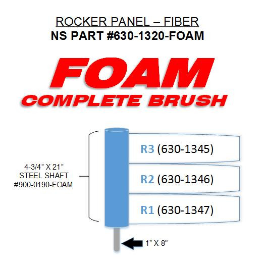 FOAM Complete Rocker Panel Brush, Universal NS Corporation