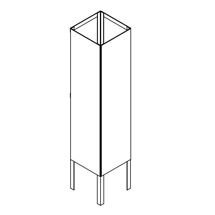 Sump Pump Stand, Integrated Mesh Screen, SS, Single
