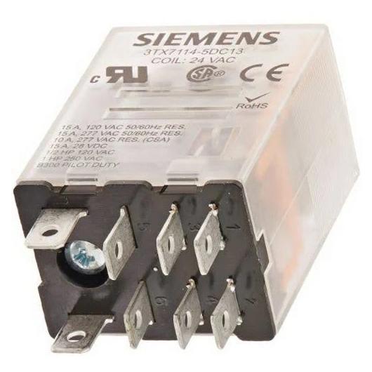 Relay, 8-Pin, DPDT, 15A, 24V