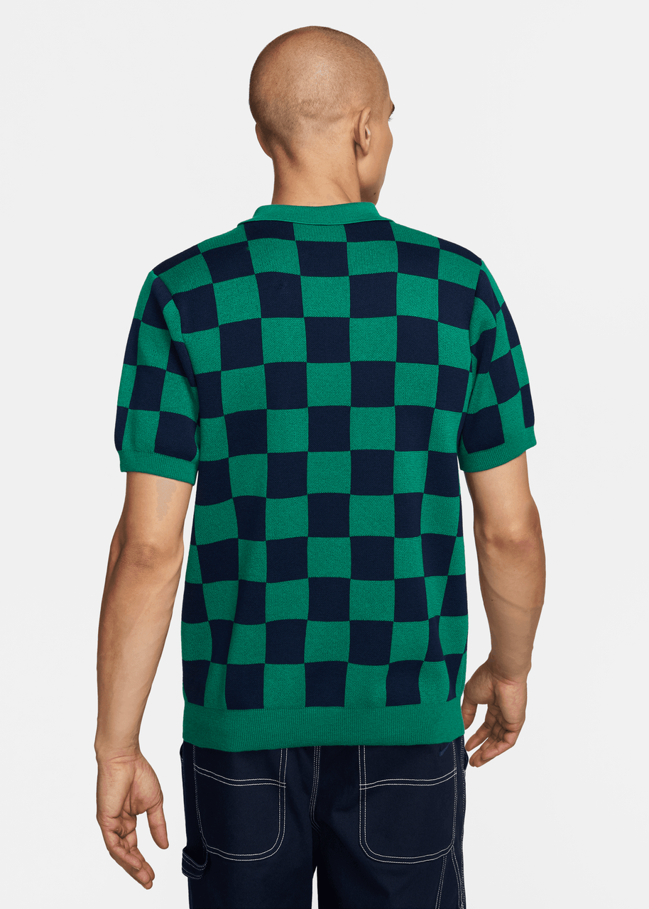 Nike Checkers Polo - Malachite/Midnight Navy