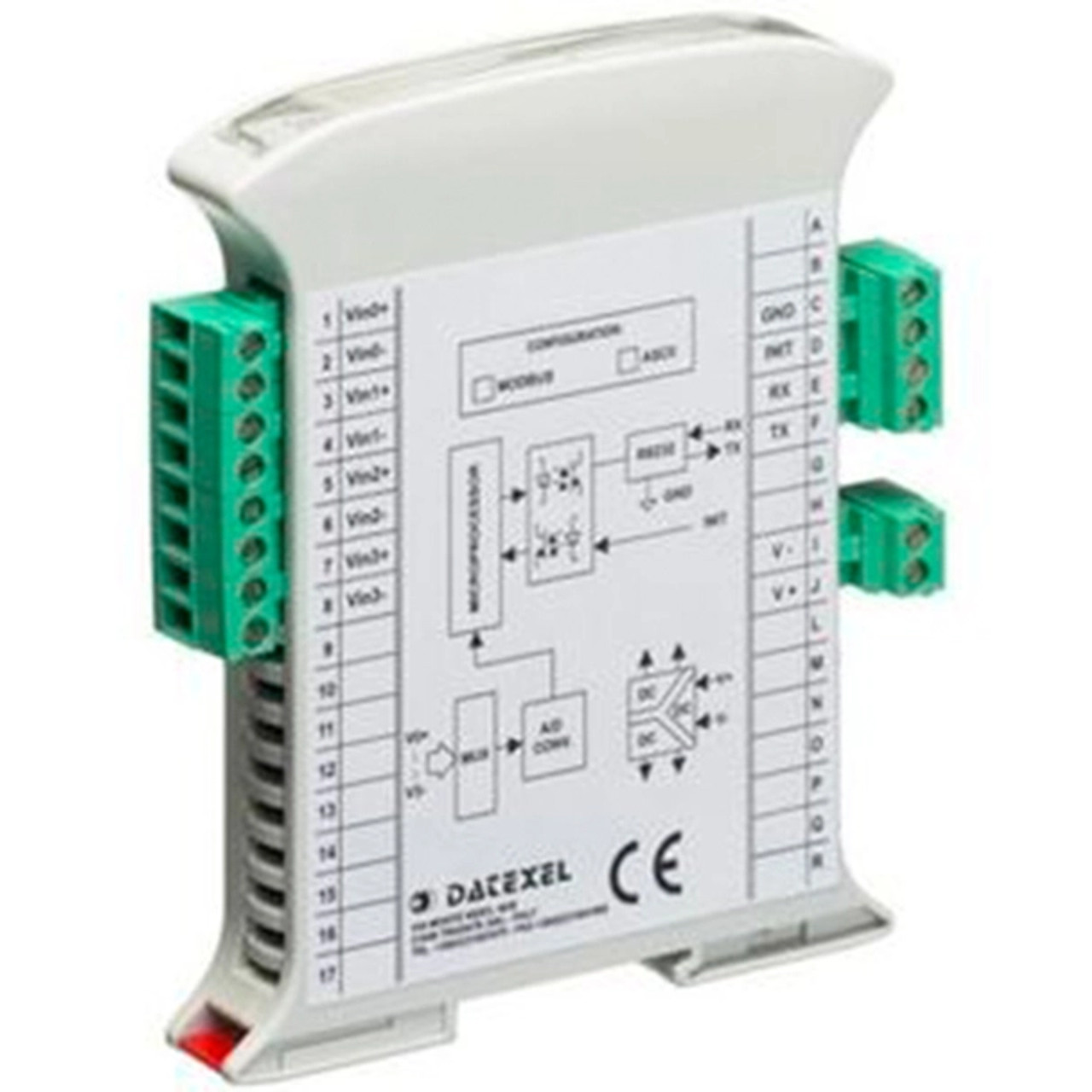 Datexel Signal Converter Thermocouple RTU Modbus RS485 4 channel - DAT3016