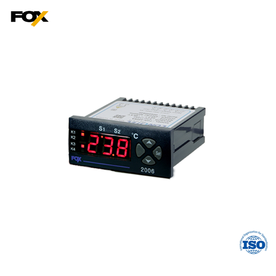 Temperature Controller FOX-2006 by CONOTEC - Dual Sensors & Alarms