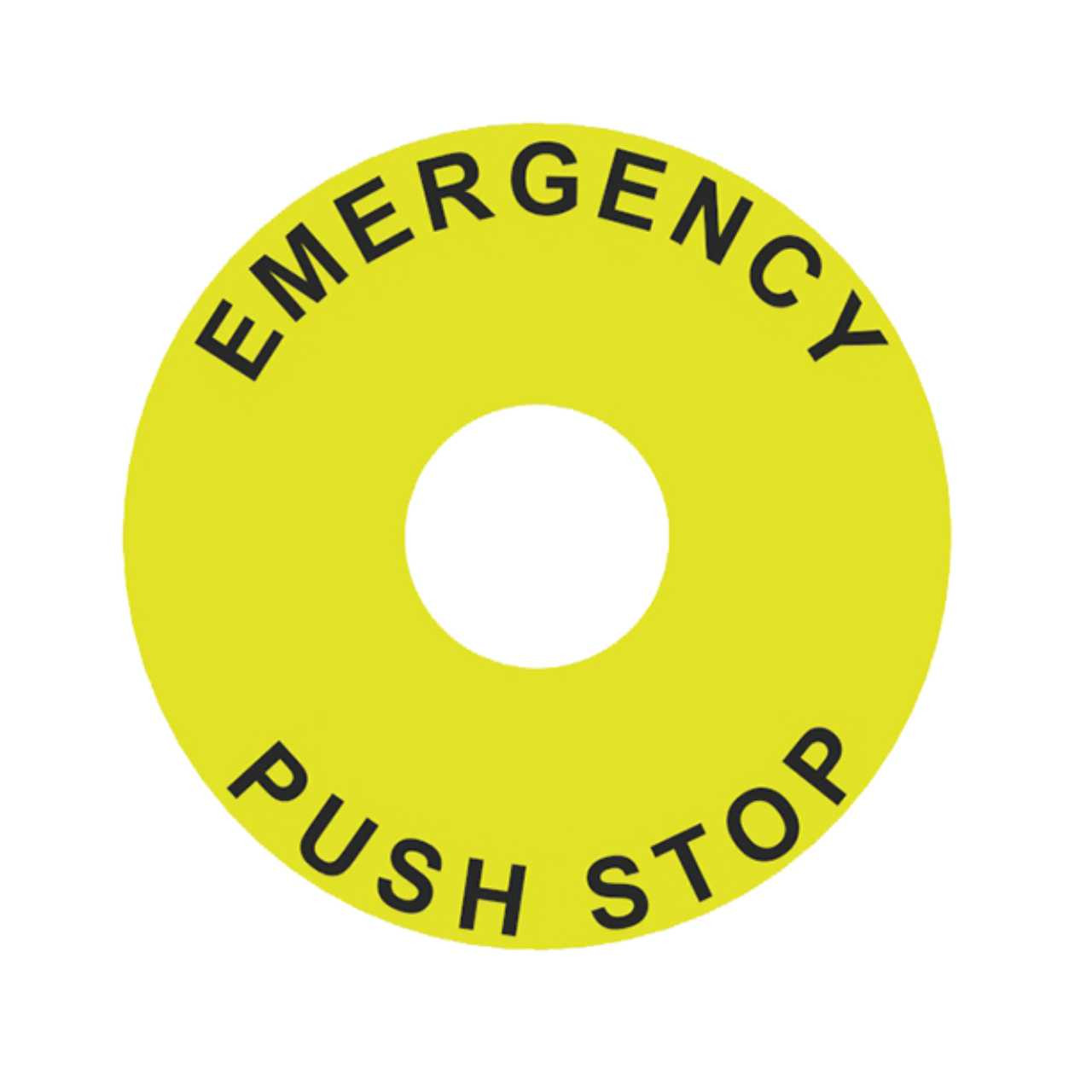Emergency Switch Nameplate D60×d25 - SA-NS | Best Prices