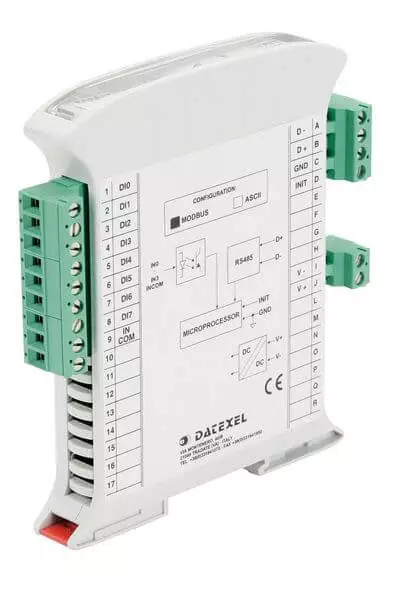 Datexel Digital Input Module on MODBUS RS485 - DAT3148/12