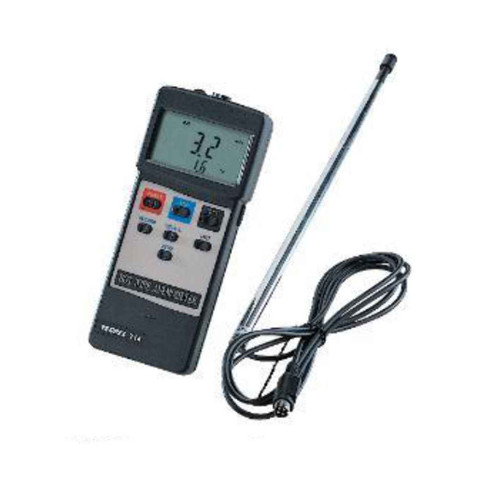 Tecpel DIGITAL ANEMOMETER WITH RS-232 AND THERMOMETER HOT WIRE - AVM-714