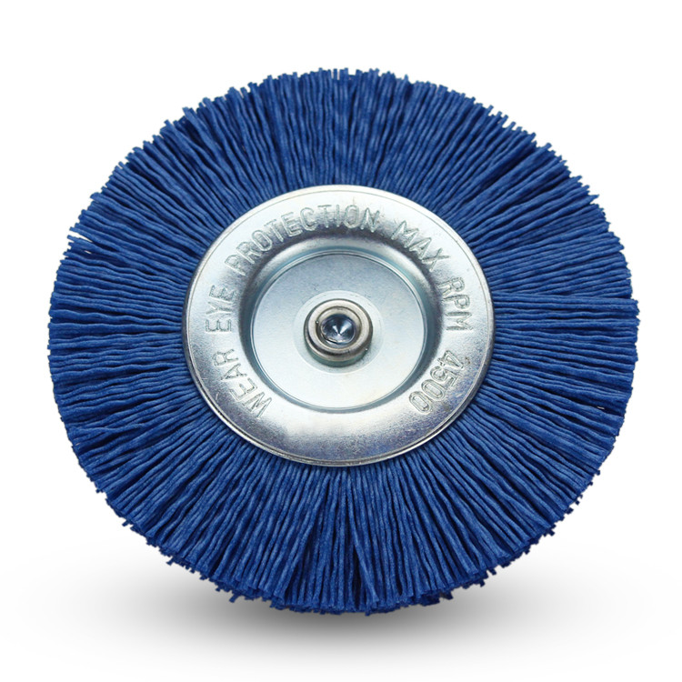 4" Nylon Wire Wheel - 1/4" Hex Shank