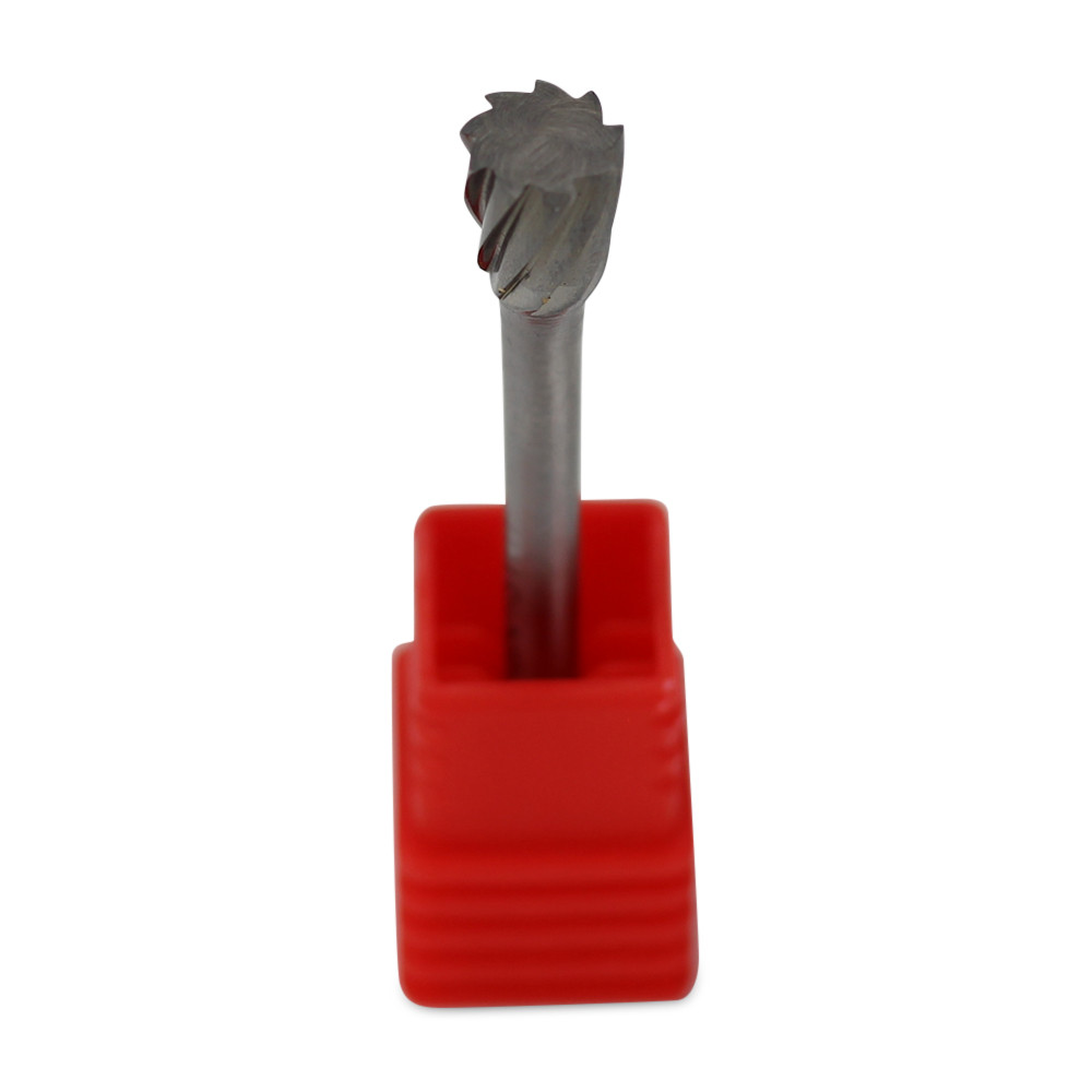 Inverted Cone Tungsten Carbide Burr, Aluma Cut - 1/8" Shank