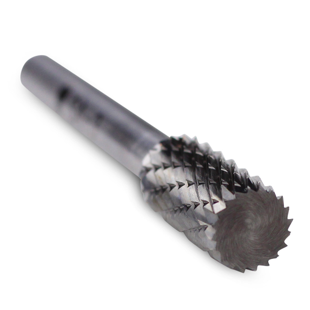 10 Piece Tungsten Carbide Burr Set, Double Cut – 1/4” Shank