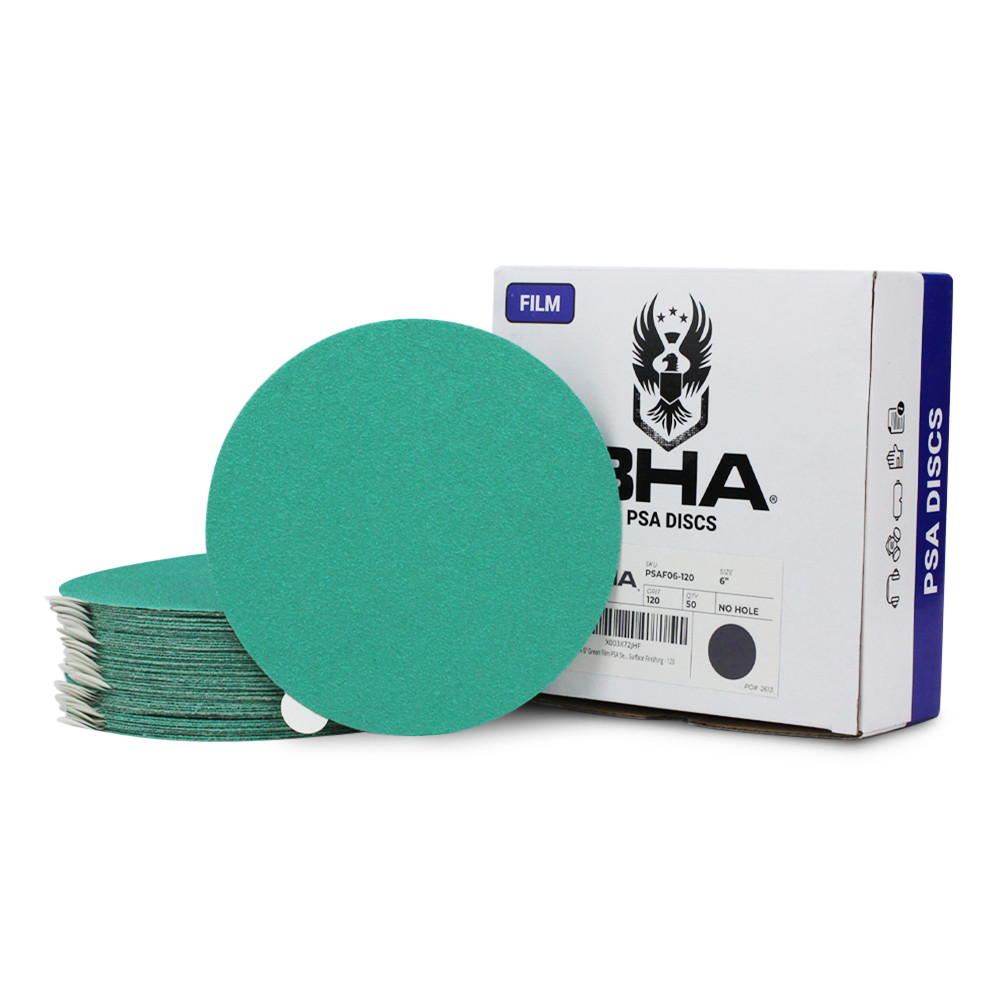 6" Premium Film PSA Sticky Back Wet or Dry Sanding Discs