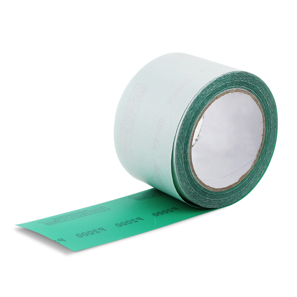 2-3/4" x 20 Yard Green Film Longboard PSA Continuous Sandpaper Roll