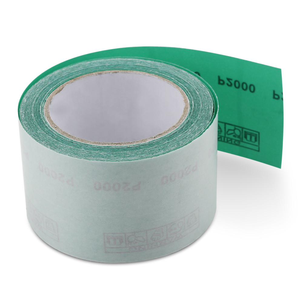 2-3/4" x 20 Yard Green Film Longboard PSA Continuous Sandpaper Roll