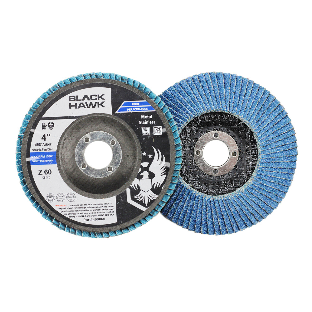 BHA 4 Inch Zirconia Flap Disc with 5/8 Inch Arbor hole